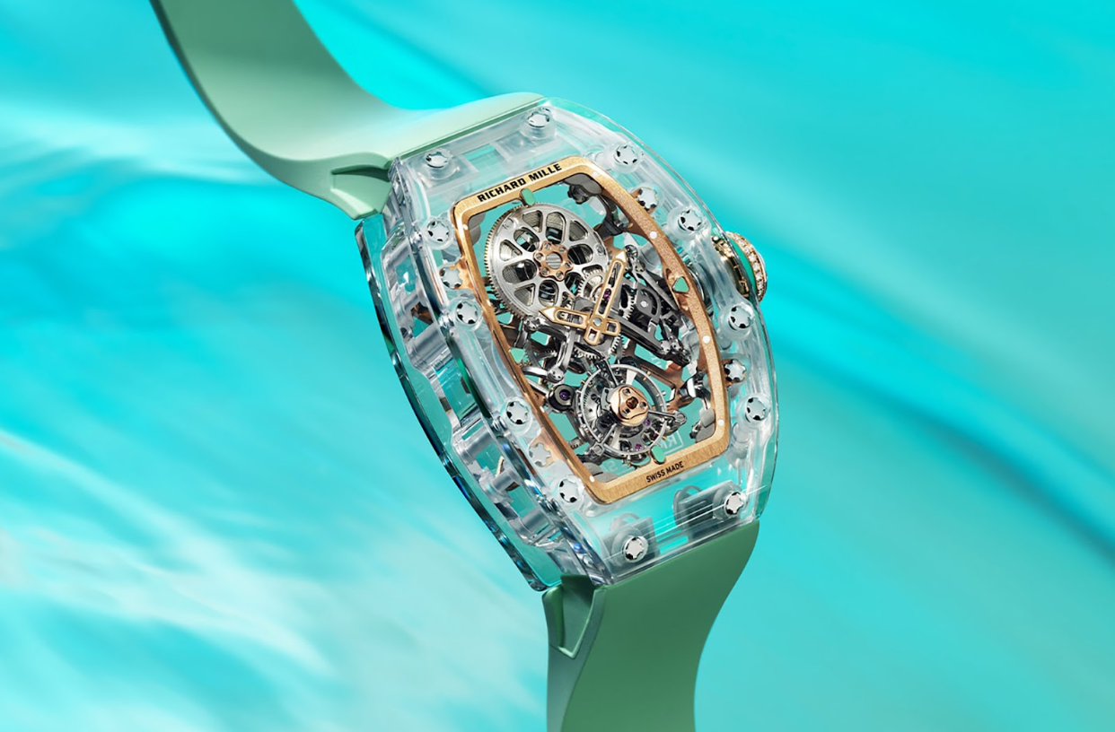 Richard Mille Unveils RM 75 01 Flying Tourbillon Sapphire Watches Insp ...