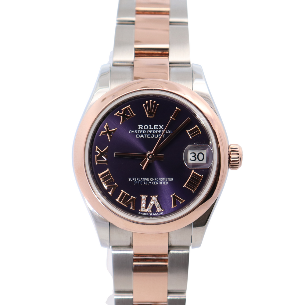 Rolex Datejust 31mm Purple Dial Watch Ref# 278241 – Happy Jewelers