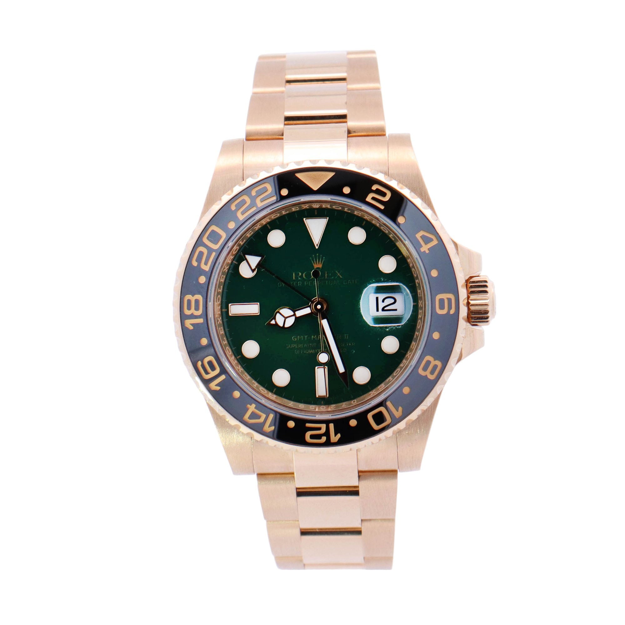 Rolex GMT-Master II 40mm Green Dial Ref# 116718 – Happy Jewelers