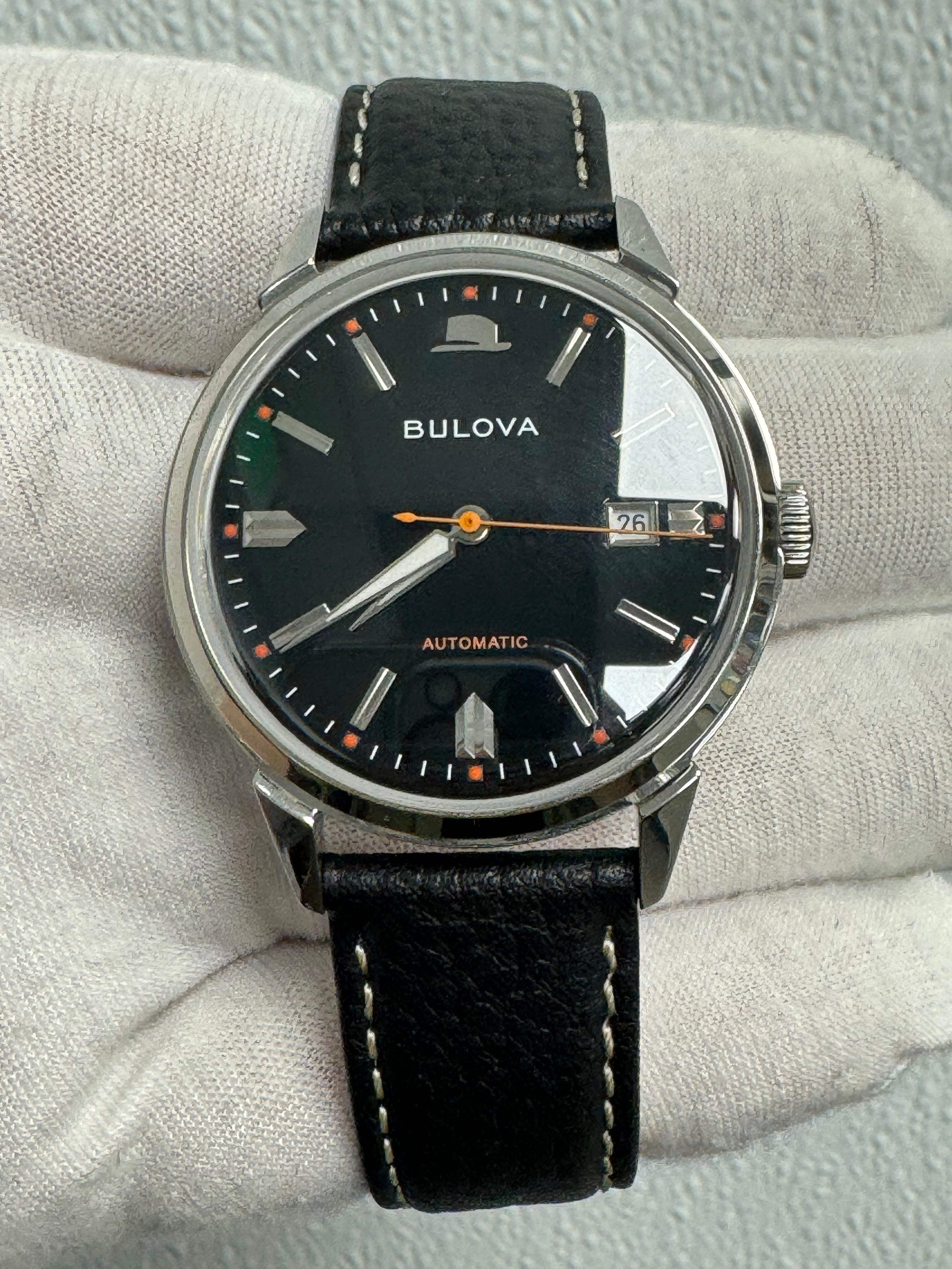 Bulova Summer Wind Sinatra edition Stainless Steel 40mm Black Stick Di ...