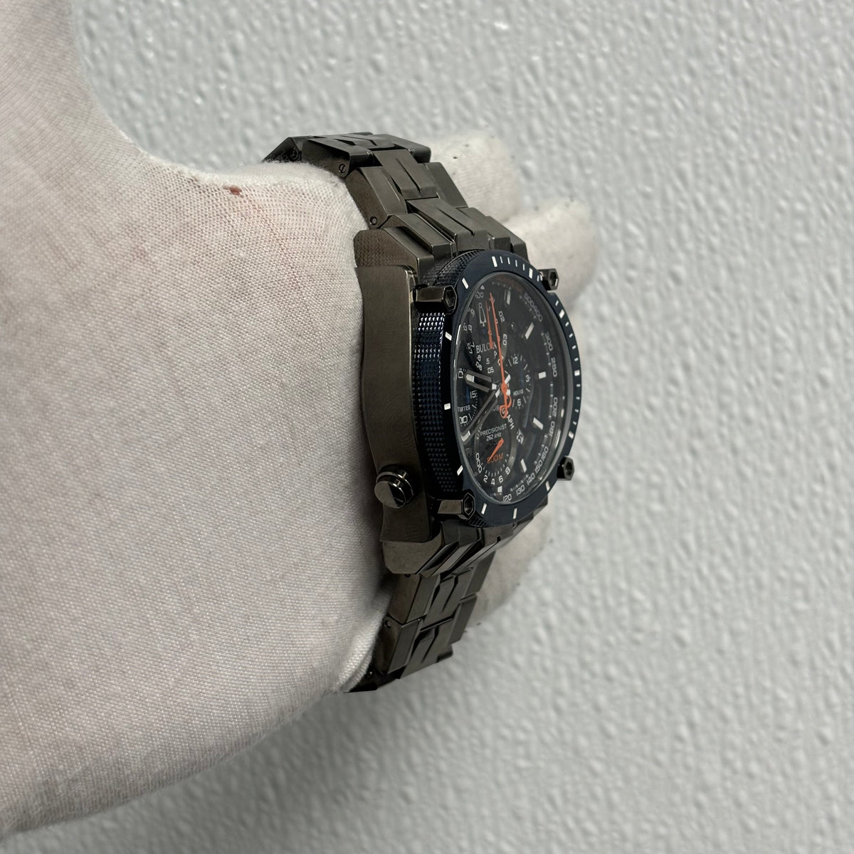 Bulova Precisionist 46mm Carbon Dial Watch Ref# 98B343 – Happy Jewelers