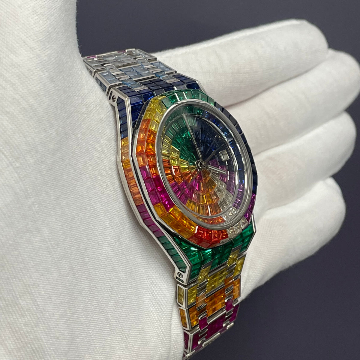 Audemars Piguet Royal Oak 41mm Rainbow Dial Watch Ref# 15400 – Happy ...