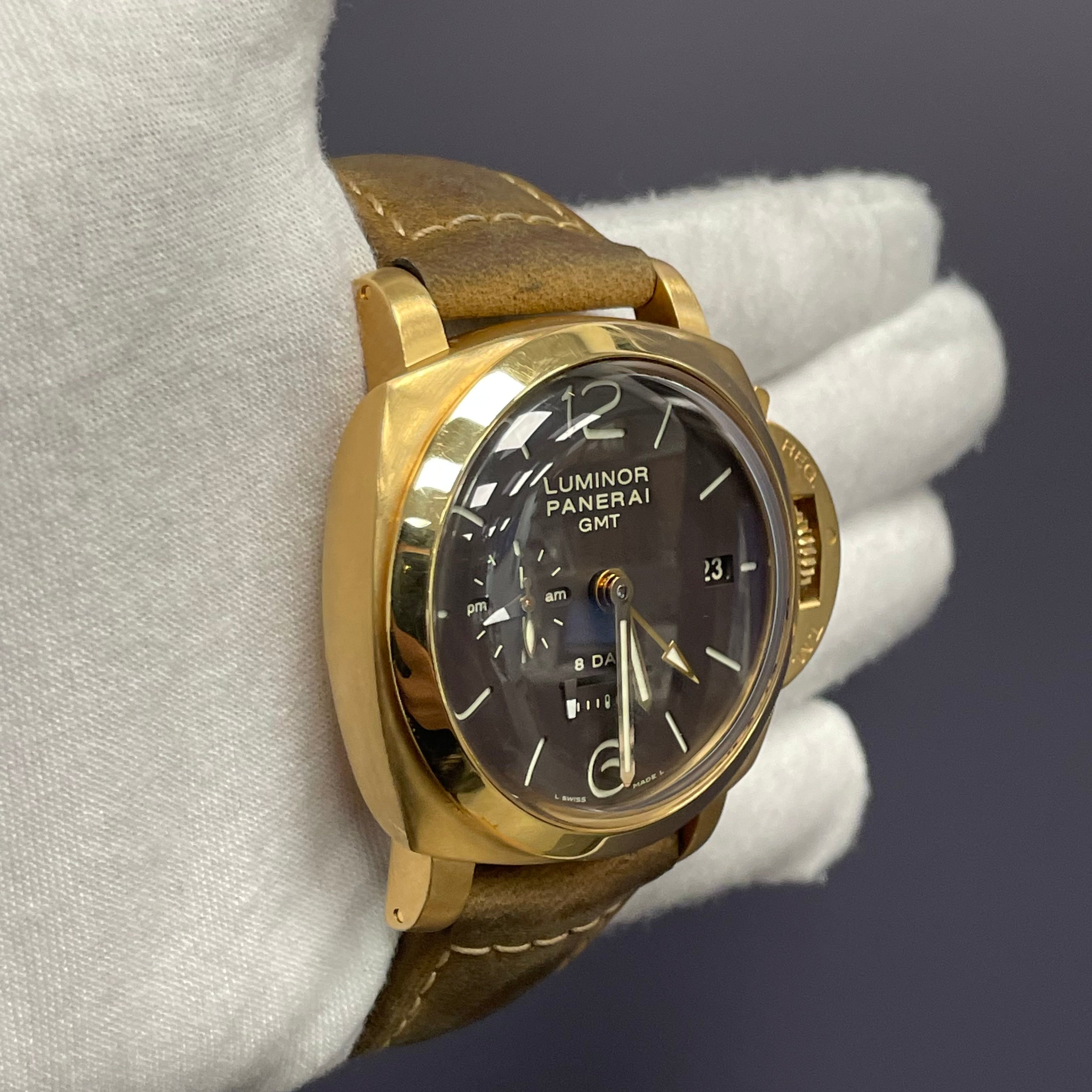 Panerai Luminor 44mm Brown Dial Watch Ref# PAM00289 – Happy Jewelers