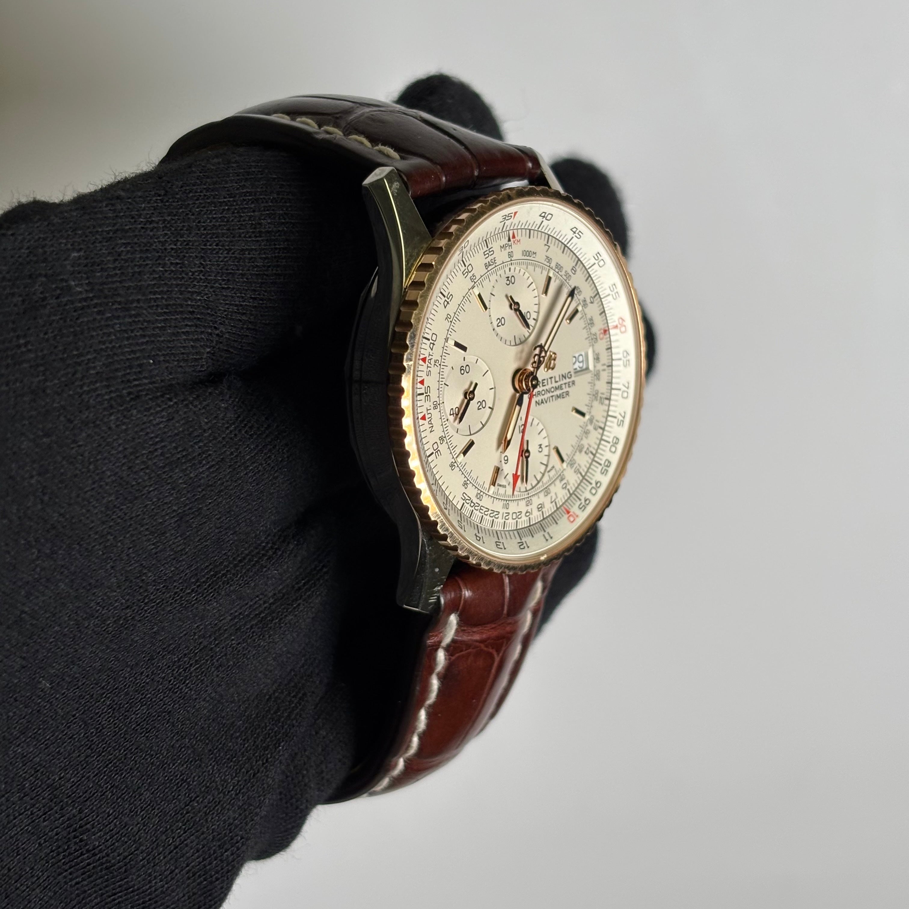 Breitling Navitimer 38mm Silver Dial Watch Ref# U13324 – Happy Jewelers