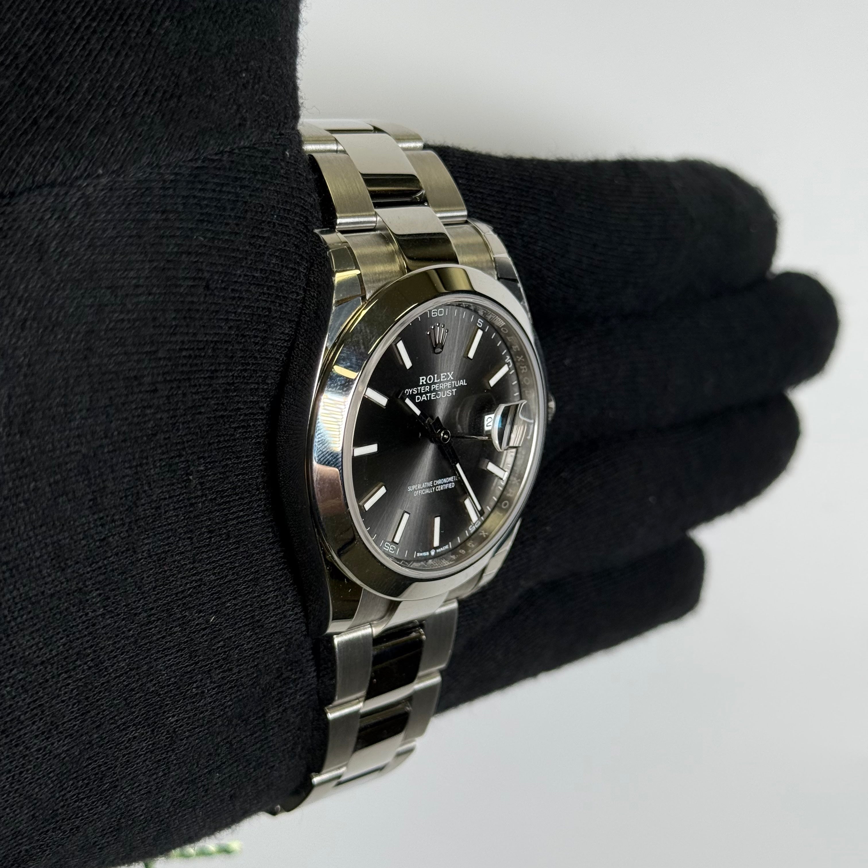Rolex Datejust 41mm Rhodium Dial Watch Ref# 126300 – Happy Jewelers