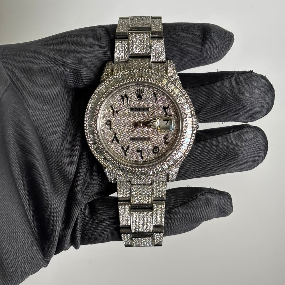 Rolex Datejust 41mm Pave Dial Watch Ref# 116300 – Happy Jewelers