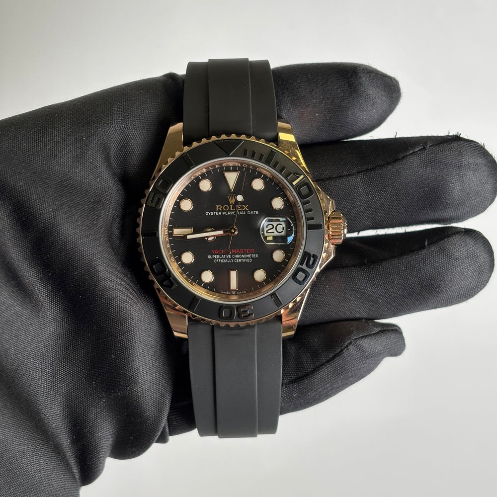 Rolex Yacht-Master 40mm Black Dial Watch Ref# 126655 – Happy Jewelers