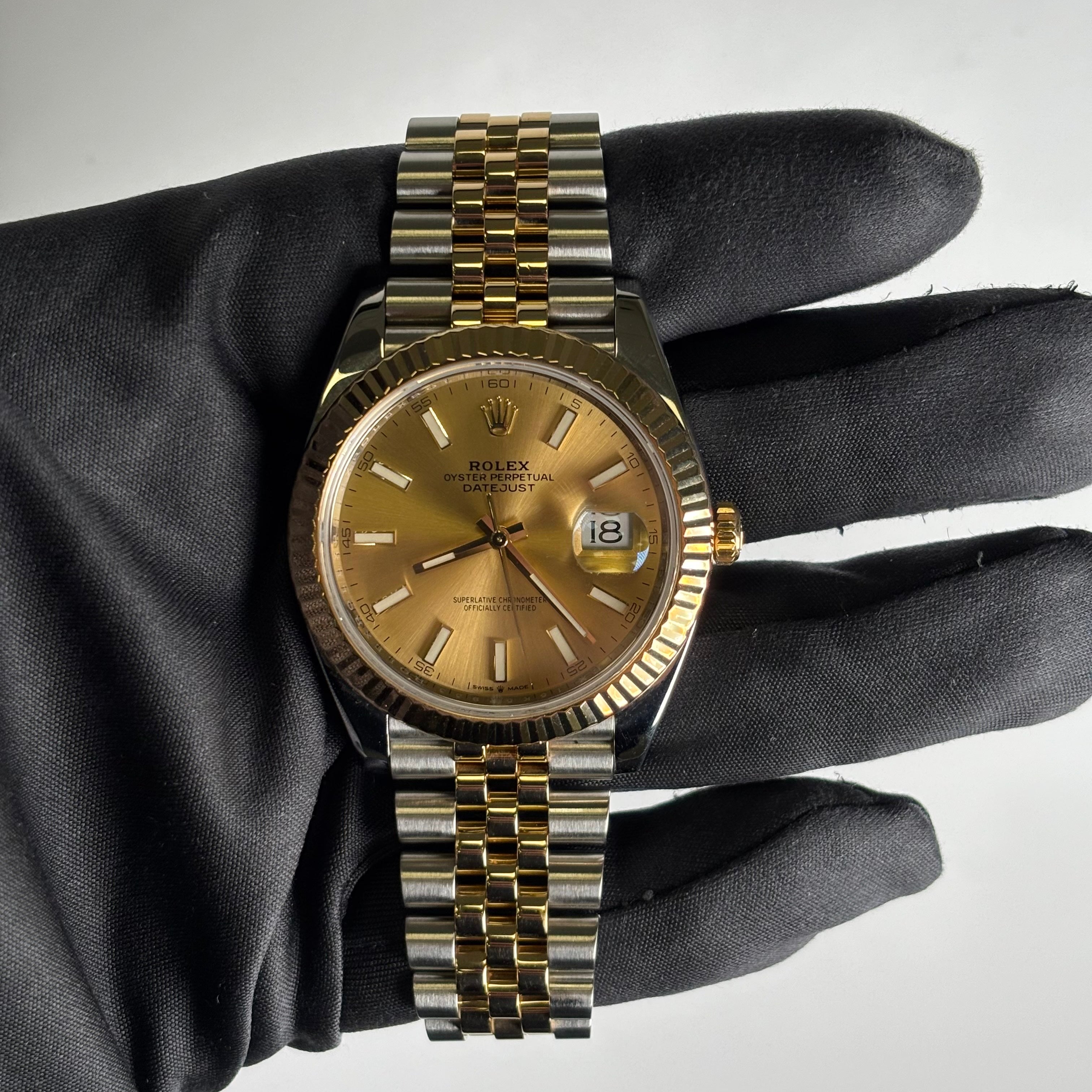 Rolex Datejust 41mm Champagne Dial Watch Ref# 126333 – Happy Jewelers