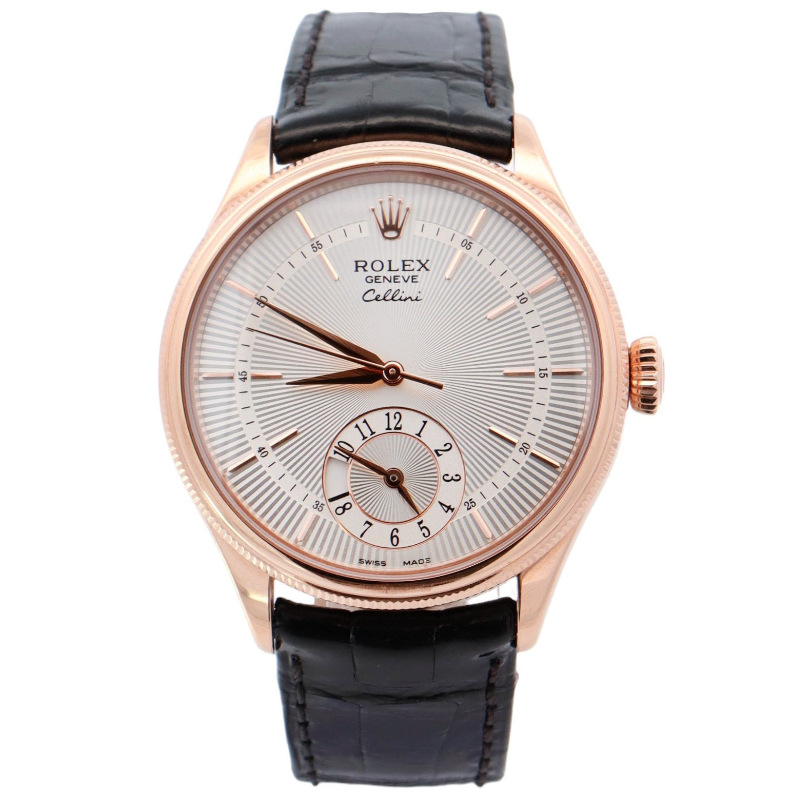 Rolex Cellini 39mm Silver Dial Watch Ref# 50525 – Happy Jewelers