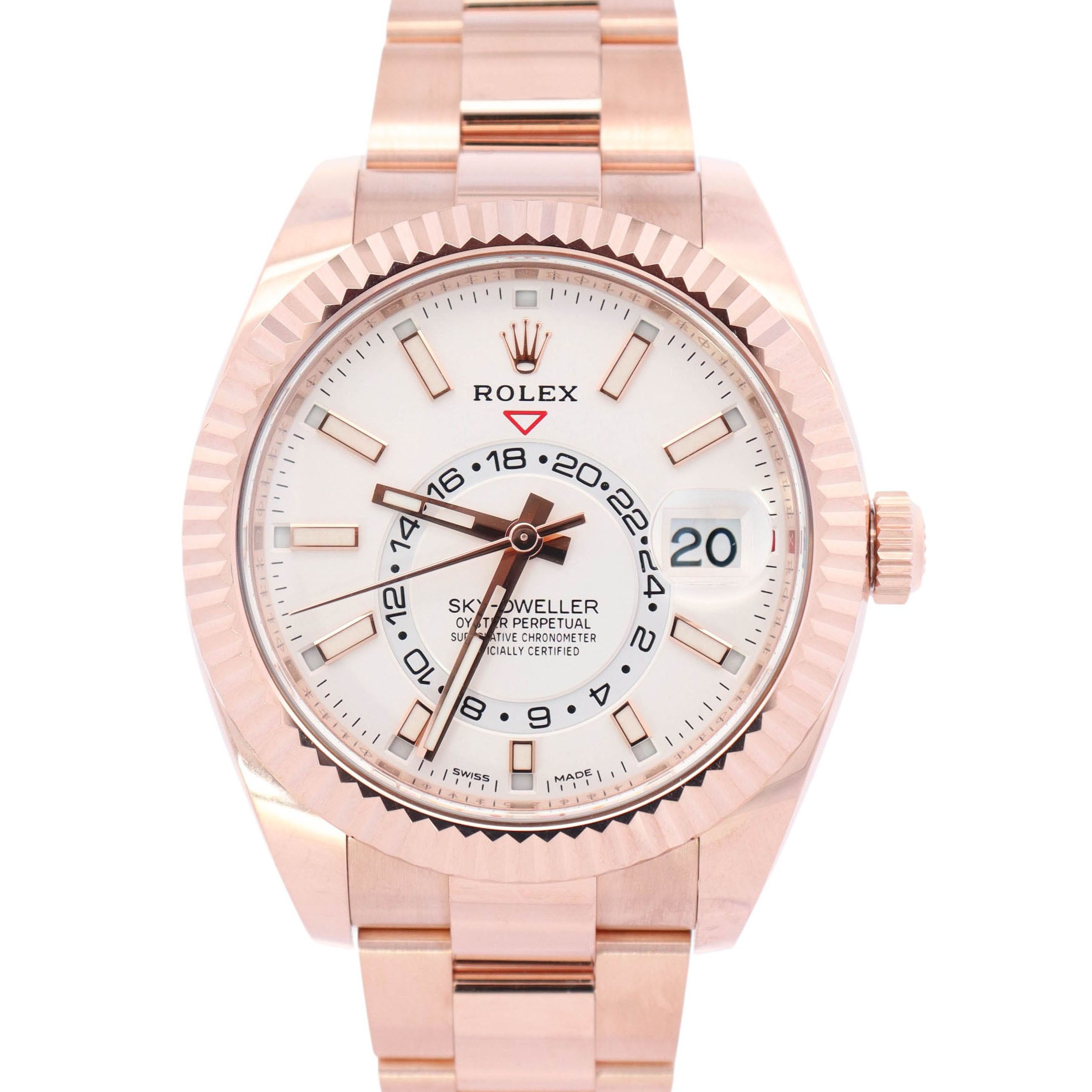 Rolex Sky Dweller 42mm White Dial Watch Ref# 326935 – Happy Jewelers