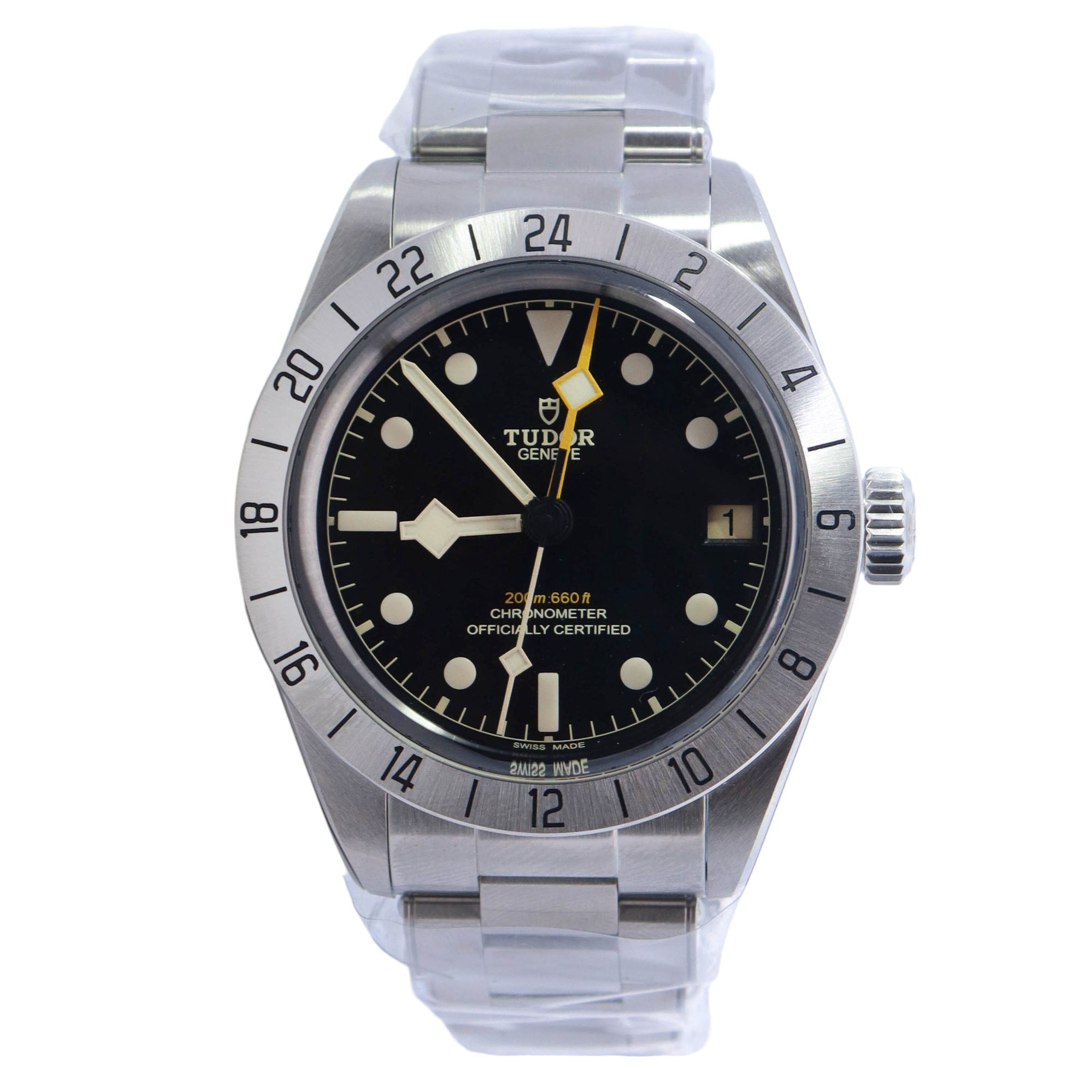 Tudor Black Bay Pro Stainless Steel 39mm Black Dot Dial Watch Referenc ...