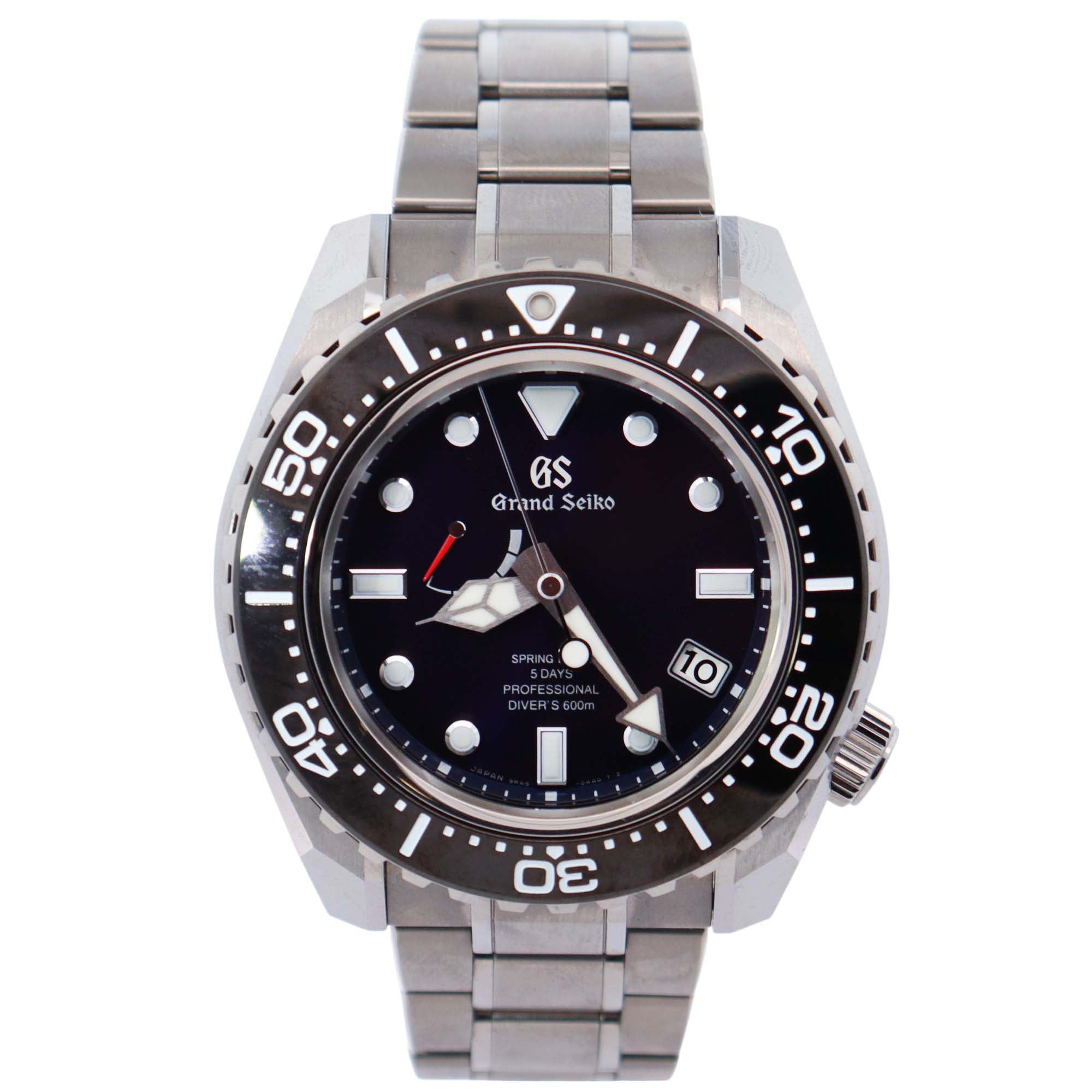 Grand Seiko Spring Drive 46.9mm Blue Dial Watch Ref# SLGA001 – Happy ...