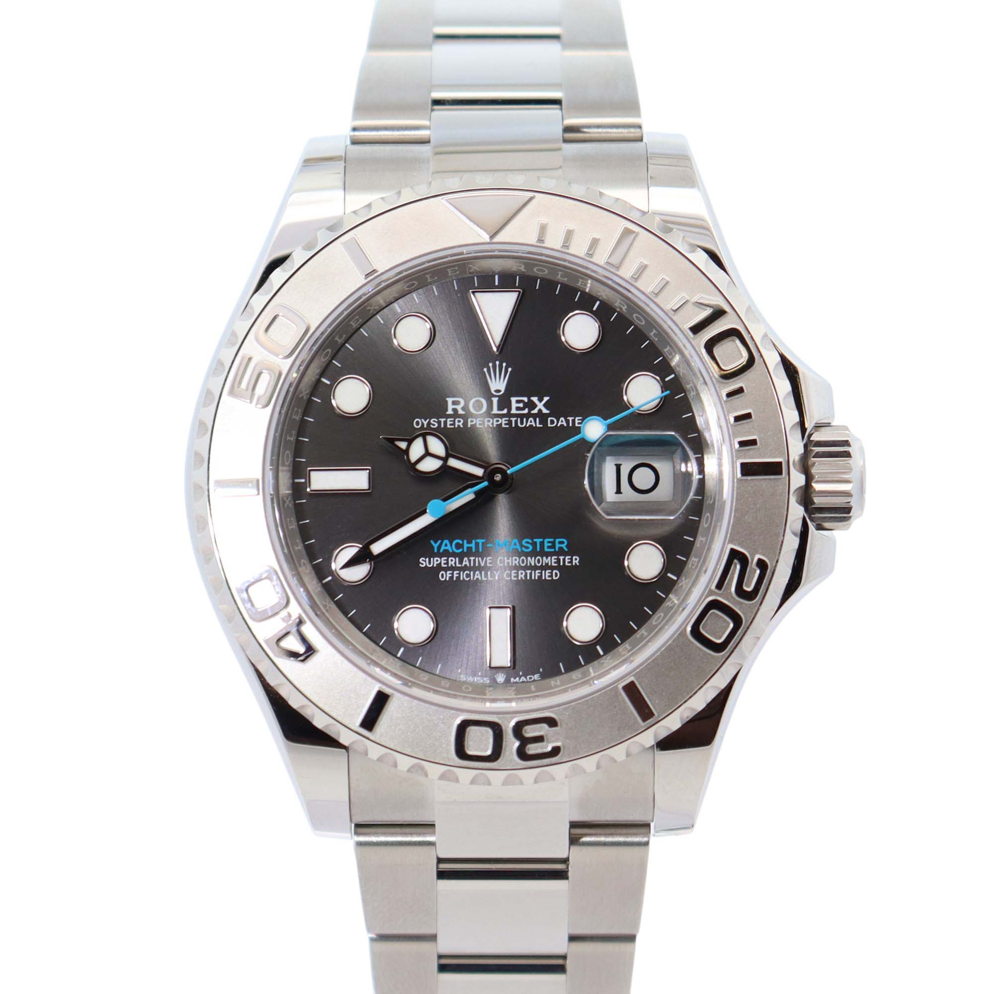Rolex Yacht-Master 40mm Rhodium Dial Watch Ref# 126622 – Happy Jewelers