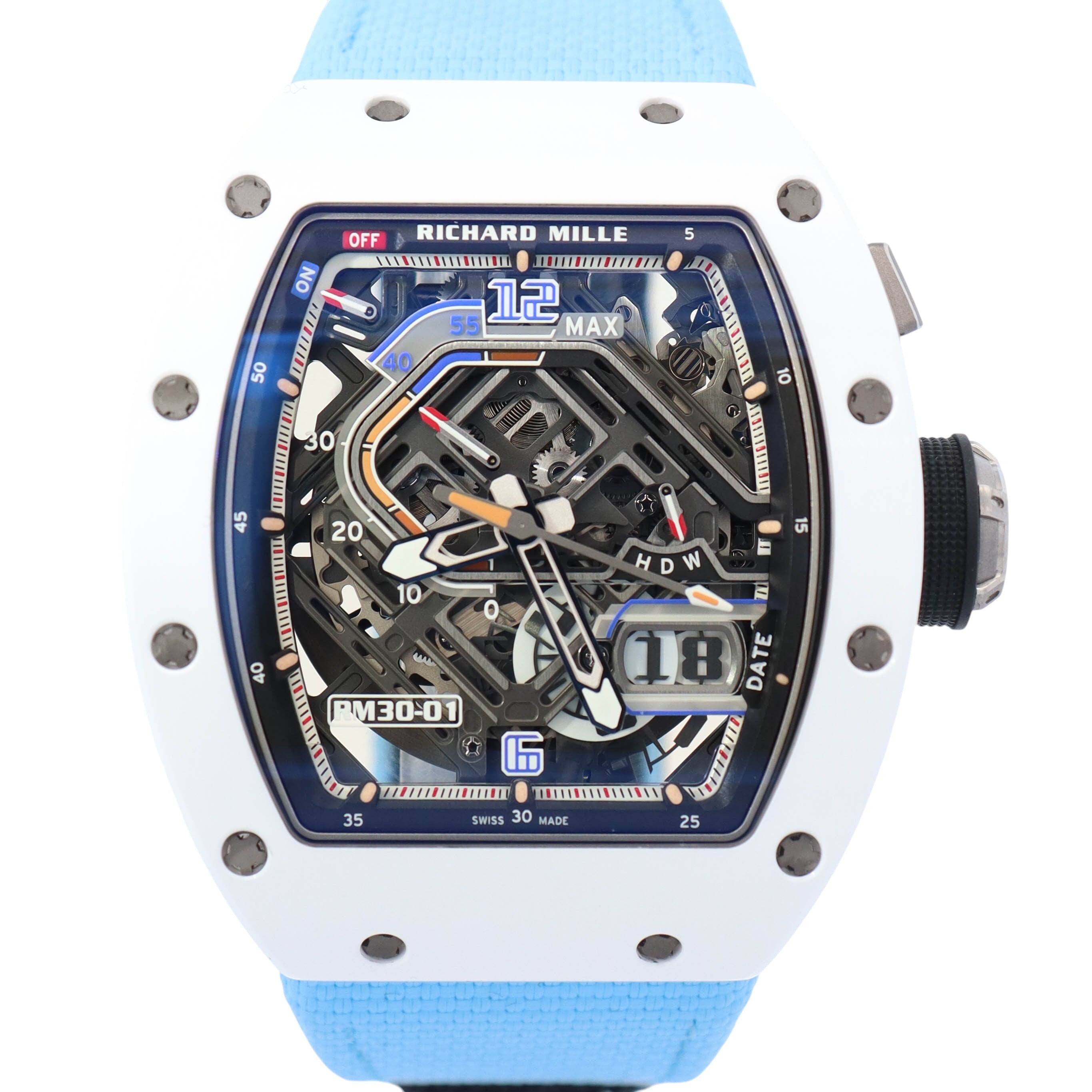 Richard Mille RM30-01 42mm x 50mm Skeleton Dial Watch Ref# RM30-01 TI ...