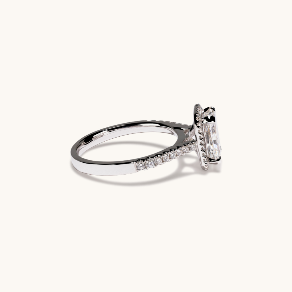 1.54 Radiant Lab Diamond Engagement Ring – Happy Jewelers