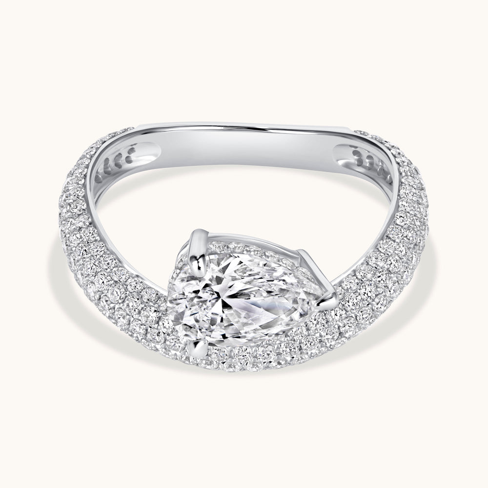 The Kira Kirby Ring – Pear Lab Diamond – Happy Jewelers