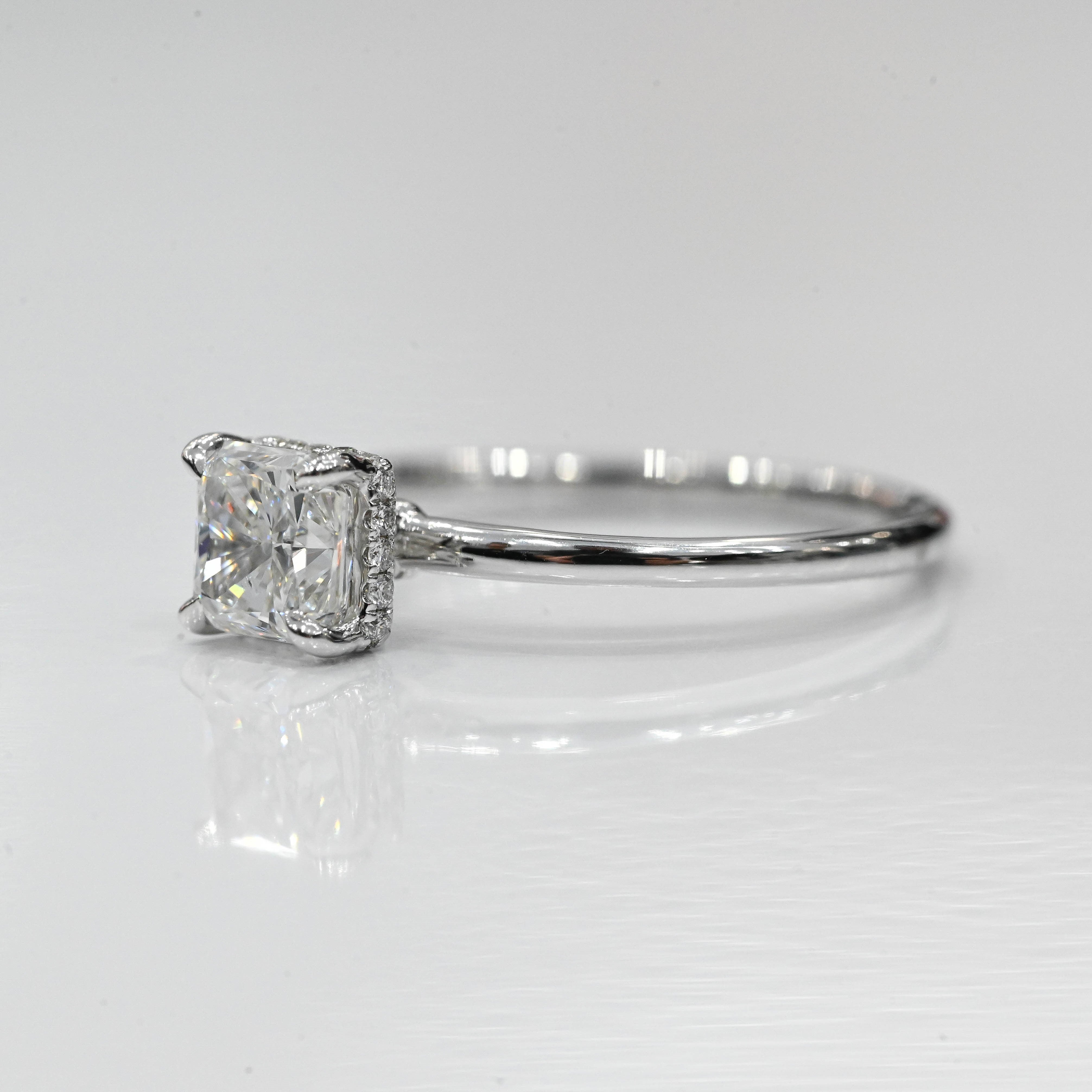 Natural Radiant Engagement Rings – Happy Jewelers