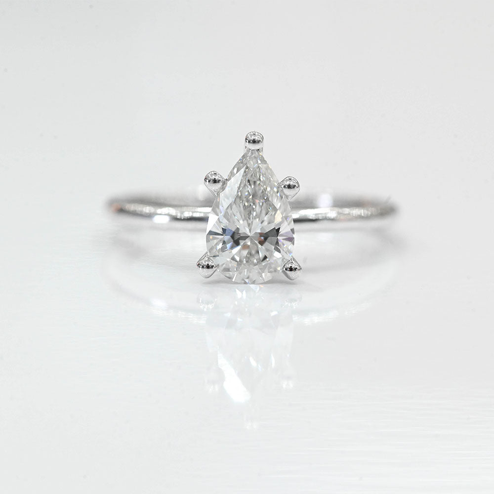 Lab Created Pear Engagement Rings – Happy Jewelers